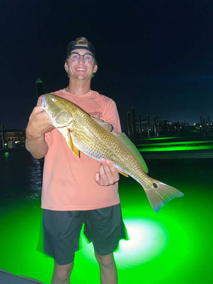 The Thrill of Catching a Trophy Redfish in Galveston, Texas Under Gree ...