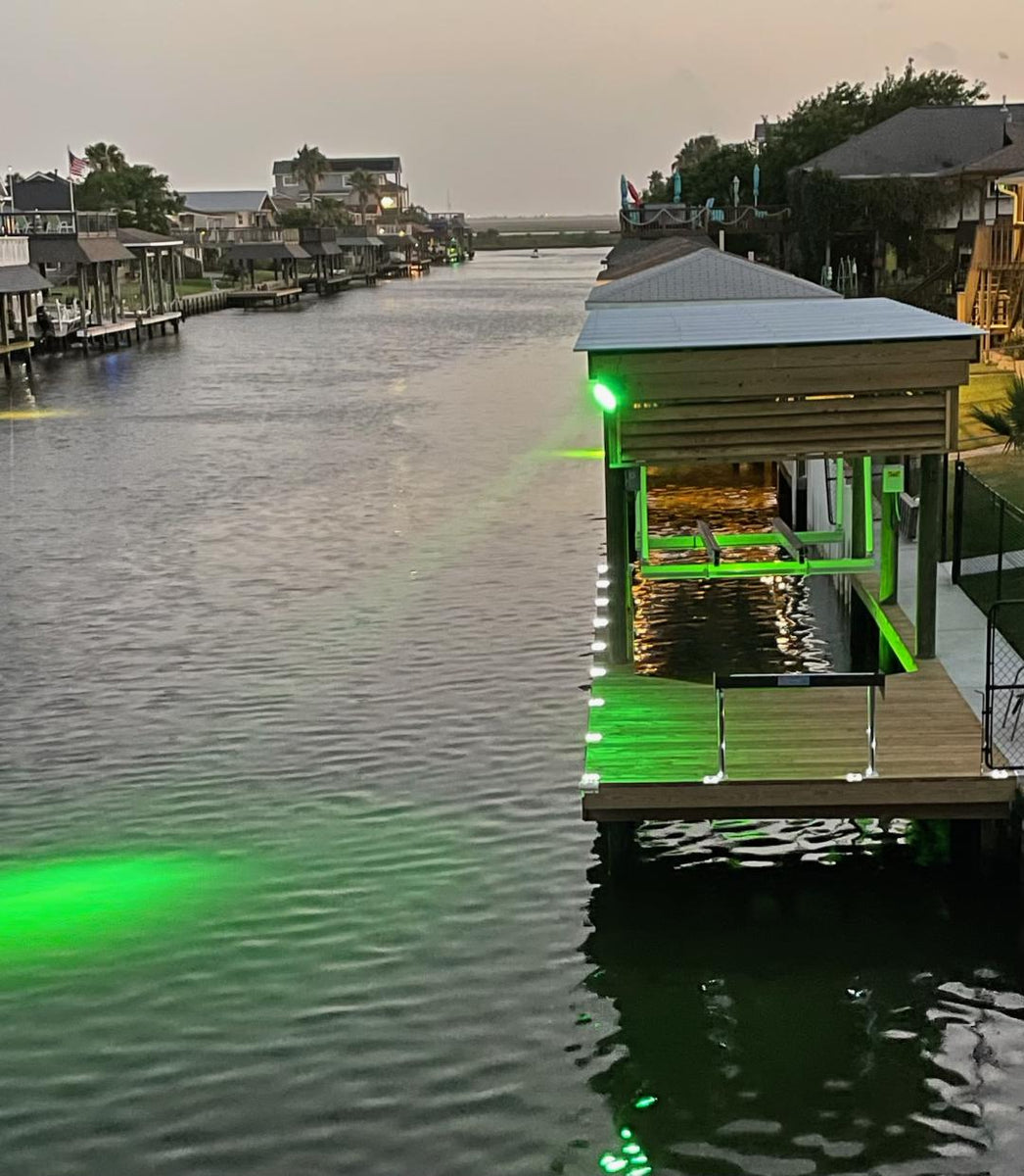 Laser Super Spot 1250 LED Overhead Light – Under Water Green Fishing Lights